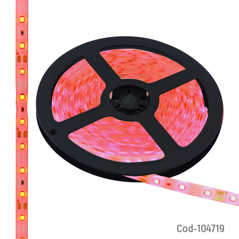 Kolm | Rollo LED 1210 Luz Roja, 5 Metros, 12 Volt. En Bolsa