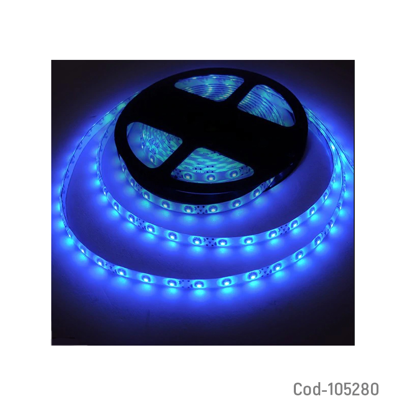 Kolm | Rollo LED 24 Volt, 5 Metros, Luz Azul. En Bolsa.