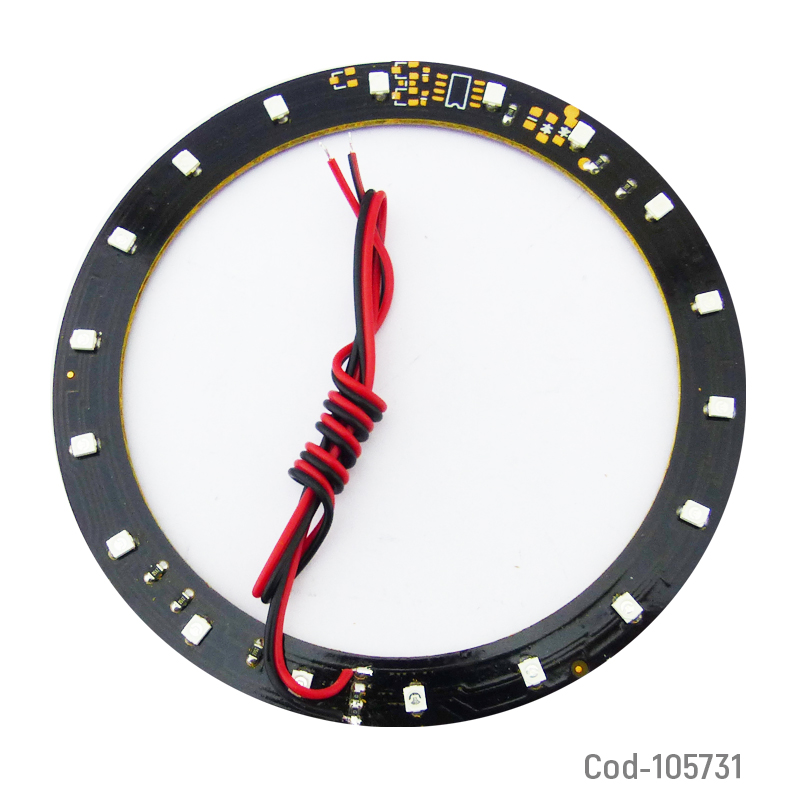 Kolm | LED Ojo De Angel Azul, 100Mm, LED 1210. En Blister. Set X 1.