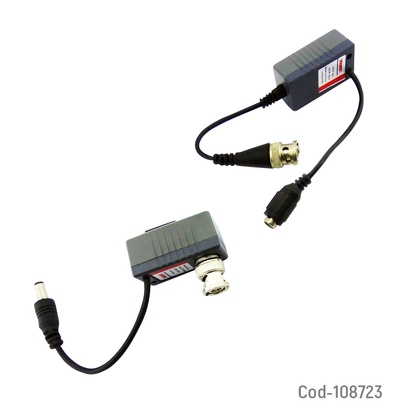 Kolm | Set 2 Balun De Video BNC/DC
