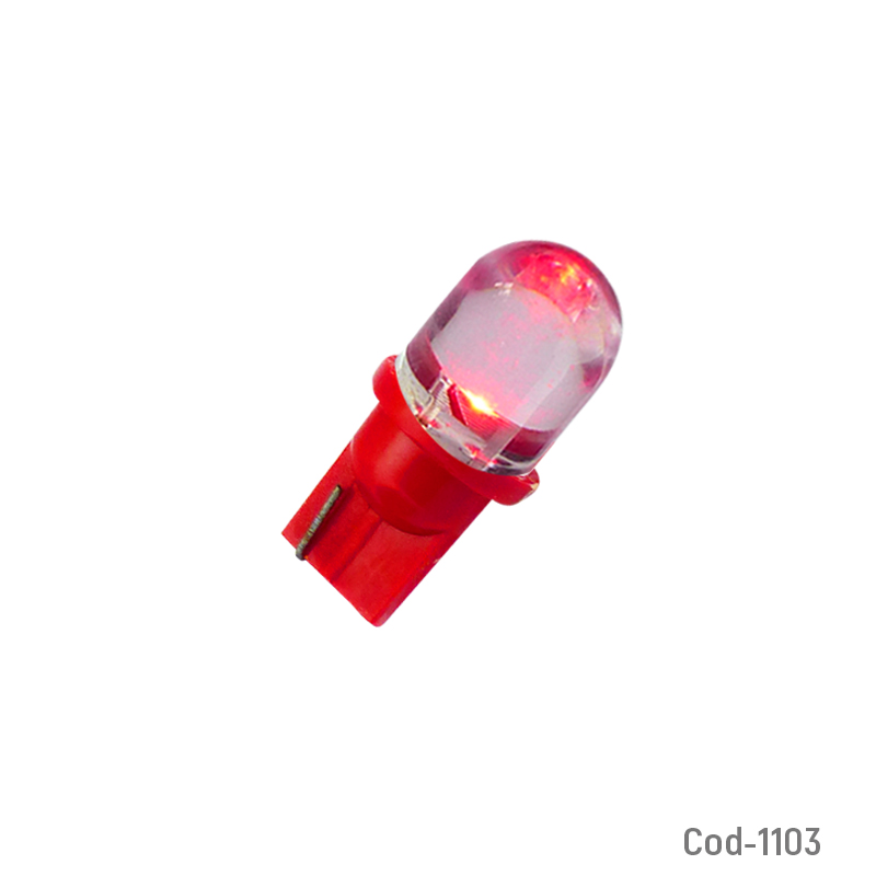 Kolm | Luz LED T-10, Luz Roja, 12V, Set X 2. En Blister.