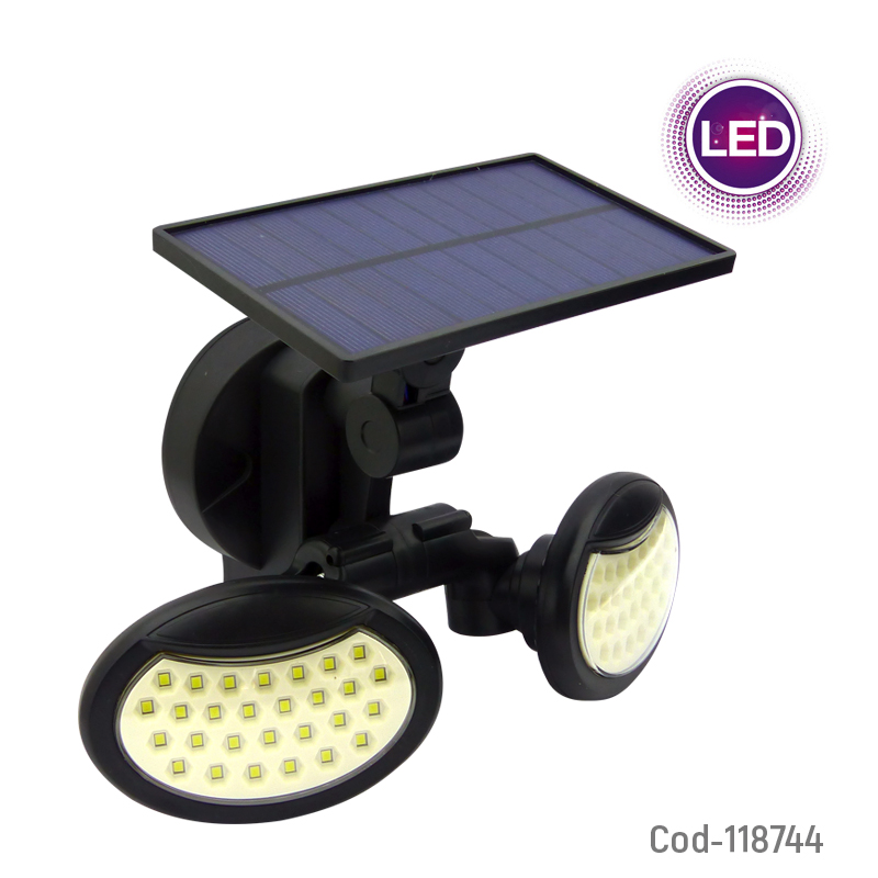 Kolm | Proyector Solar 56 LED Con Sensor De Movimiento, SH-056