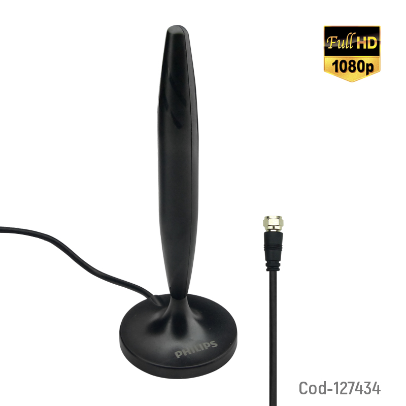 Kolm | Antena Digital HDTV Philips Con Base Magnetica, Para Interiores