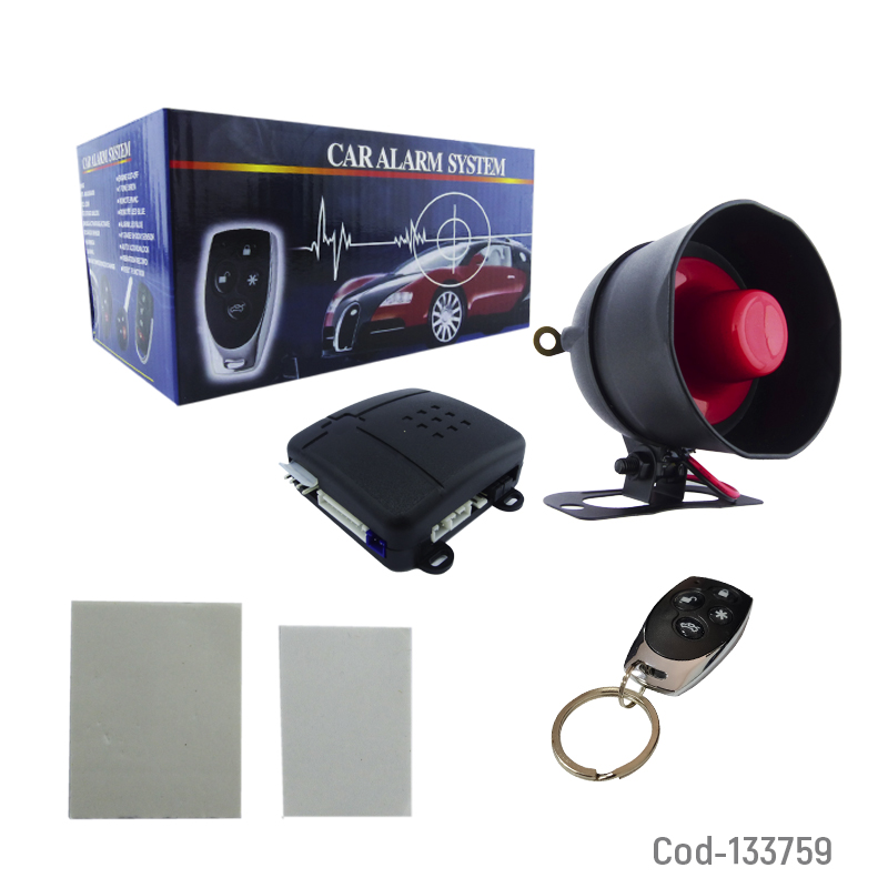 Kolm | Alarma Para Auto, 12 V, 20 Watt, Con 4 Botones.