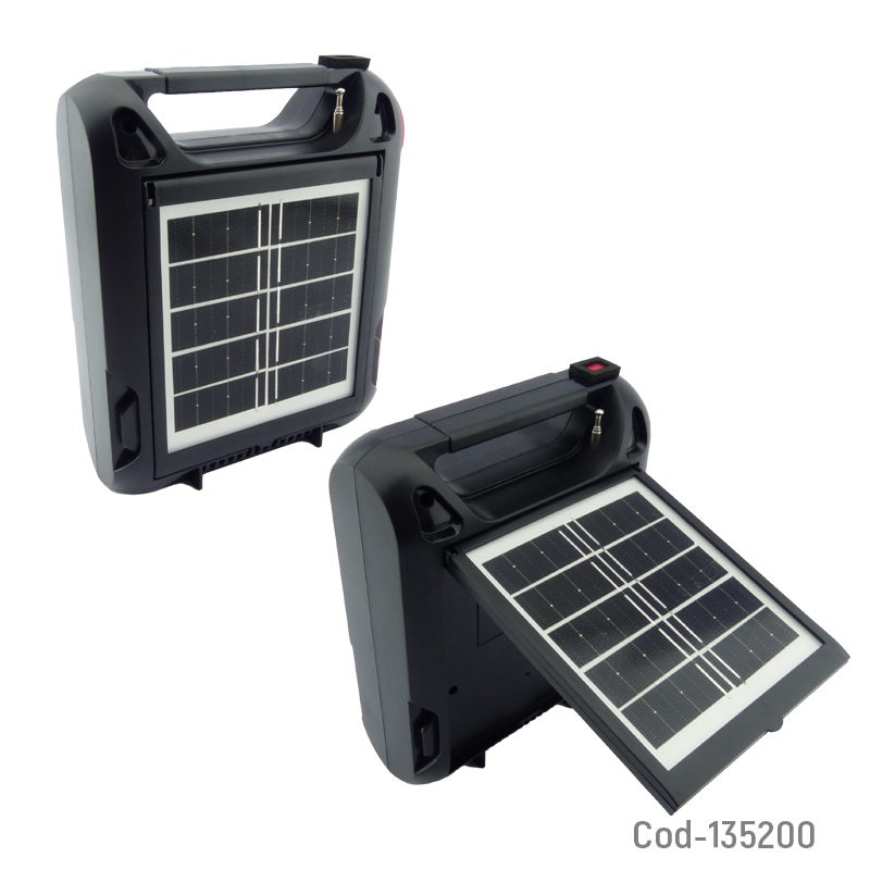 Kolm | Kit Solar Portatil, Modelo SY-108 Con Radio BT Recargable.