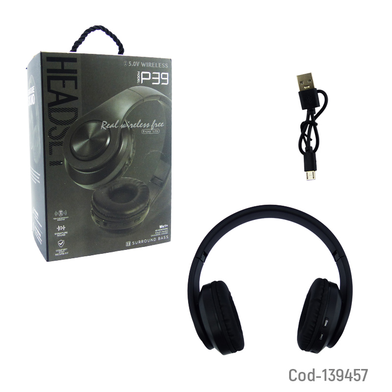 Kolm | Audifono Cintillo Bluetooth Modelo P39 Con FM/ TF/ Microfono ...