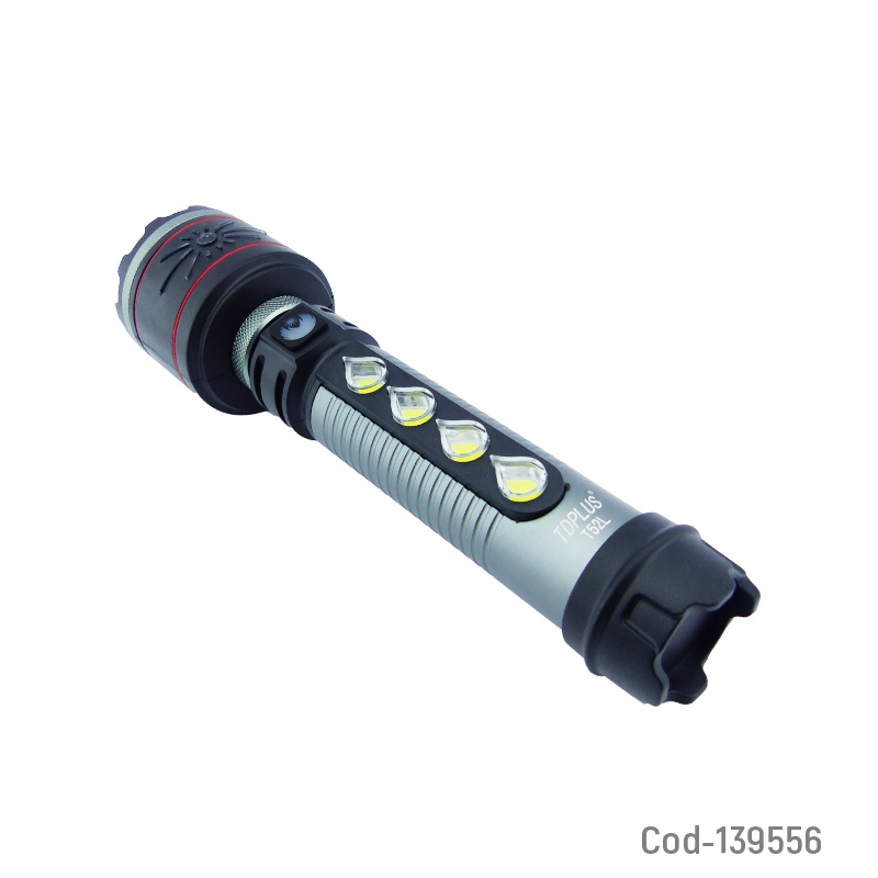Kolm | Linterna LED De 1+4 Modelo T52L Recargable USB.