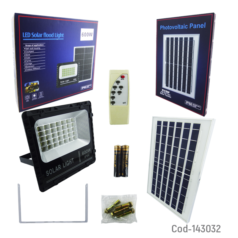 Kolm | Proyector Solar LED De 600W Con Panel De 35 Placas Con 414 LED Y ...