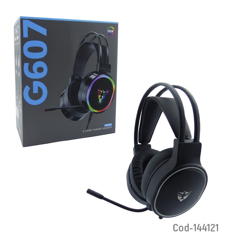 Kolm | Audifono Para Gamer Con Microfono Y Luz RGB, Modelo G607 Para PC ...