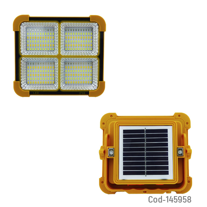 Kolm | Proyector Solar LED De 200 Watt Duo Color Con Baliza, Power Bank ...