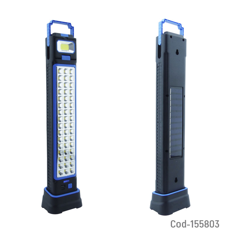 Kolm | Lampara Solar LED Duo Color Y Baliza. Modelo HS-8035B De 48 LED ...