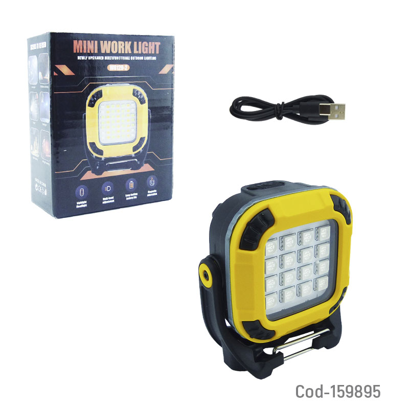 Kolm | Linterna LED Con Iman Modelo W8129-2 Con Funciones Y Luz ...