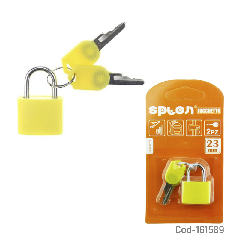Kolm | Candado De Viaje Con Llave Marca SPLON Modelo LUCHETO De 23 MM Y ...