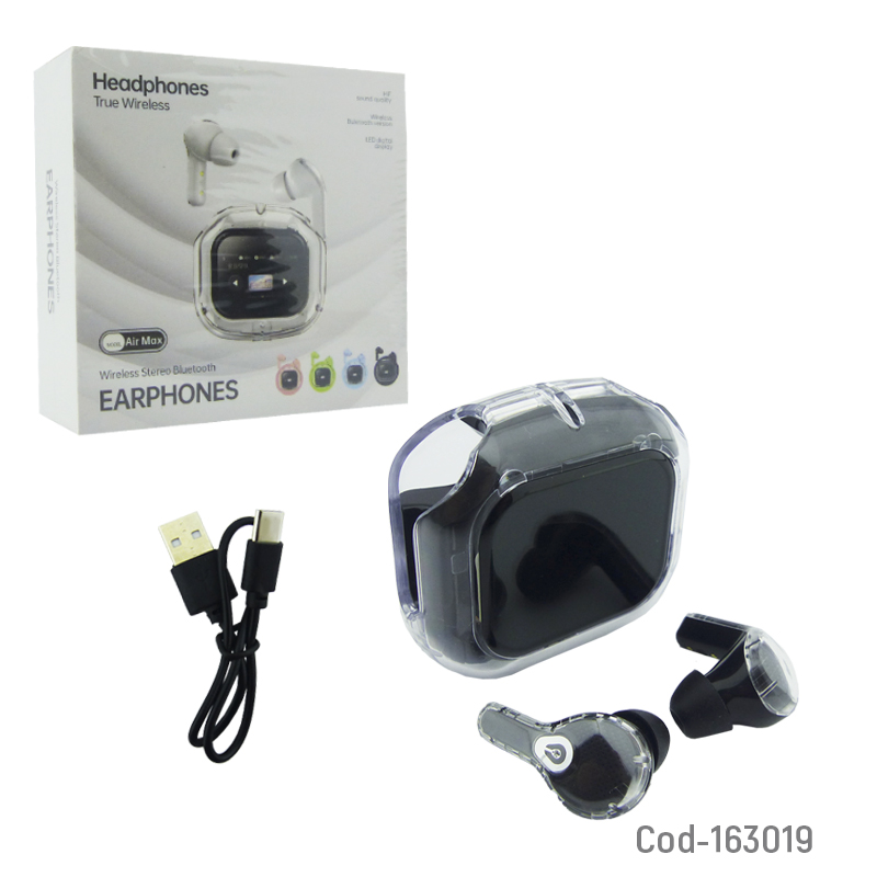 Kolm | Audifonos True Wireless Bluetooth Con Pantalla Touch Modelo AIR Max, Variedad De Colores.