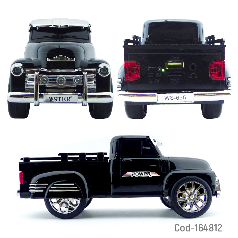 Kolm | Parlante Recargable Modelo WS-095 Camioneta Solar Con Conexion ...