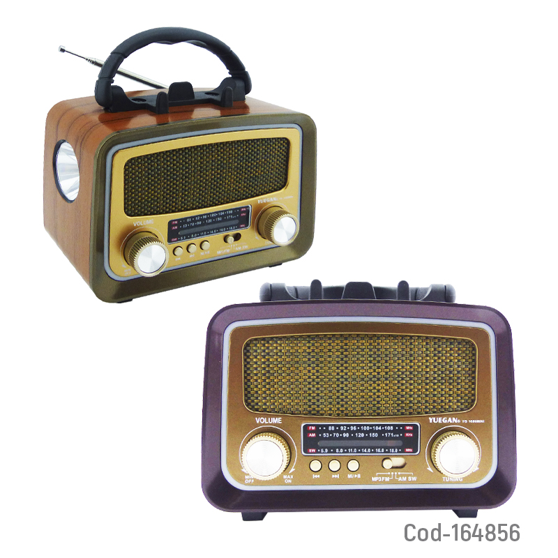 Kolm | Radio Multibanda Mini Marca YUEGAN Modelo YG-1086 Recargable ...
