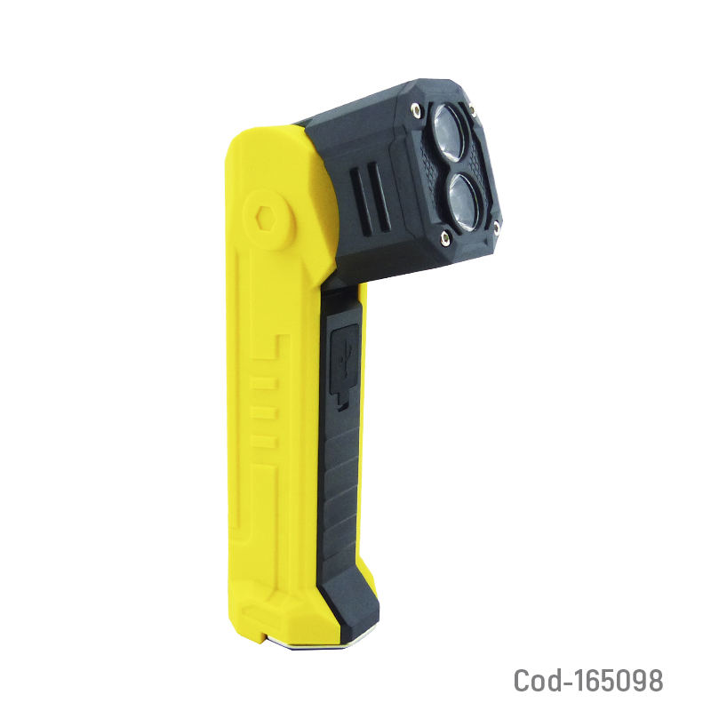 Kolm | Linterna LED Modelo M02 De Trabajo Con 2 Led Mas 1 LED COB, Iman ...