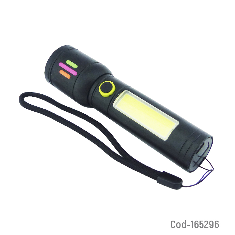 Kolm | Linterna LED Tactica De 1 LED Mas 1 LED COB Modelo B-52 En ...