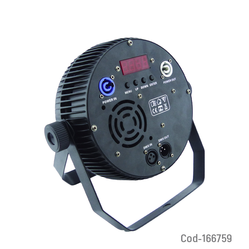 Kolm | Luz Disco LED RGB Grande Con DMX, LCD Y Doble Brazo.