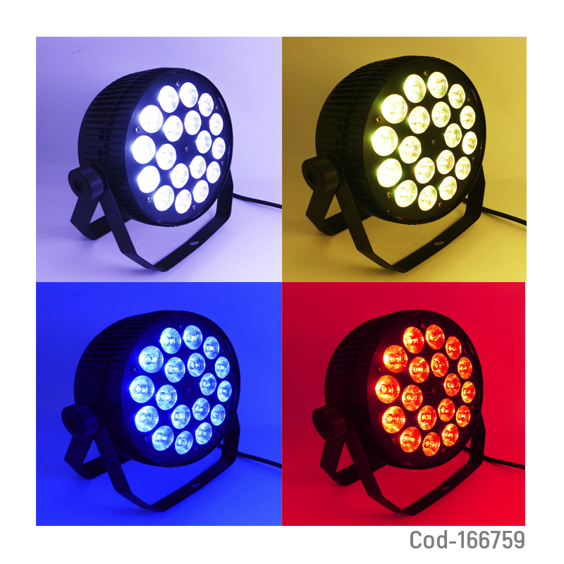 Kolm | Luz Disco LED RGB Grande Con DMX, LCD Y Doble Brazo.