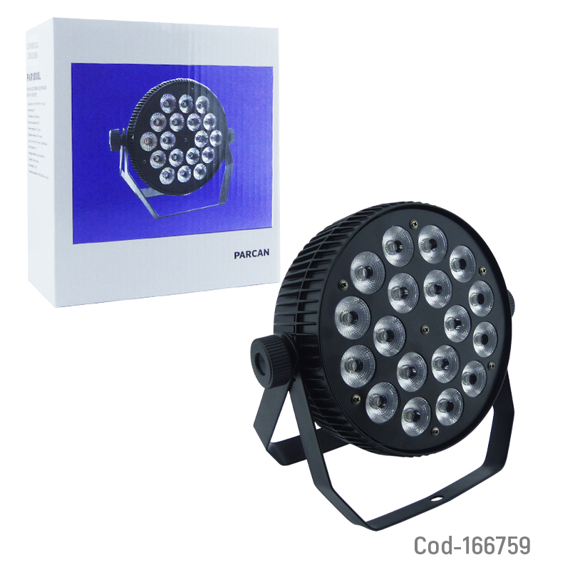 Kolm | Luz Disco LED RGB Grande Con DMX, LCD Y Doble Brazo.