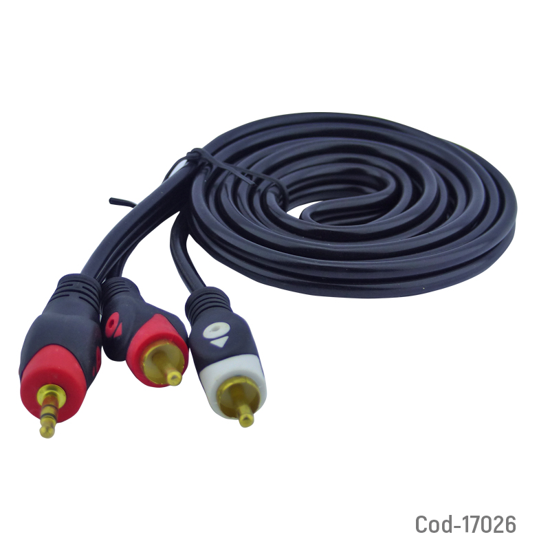 Kolm | Cable 2X1, 1.5 Metros RCA A 3.5Mm
