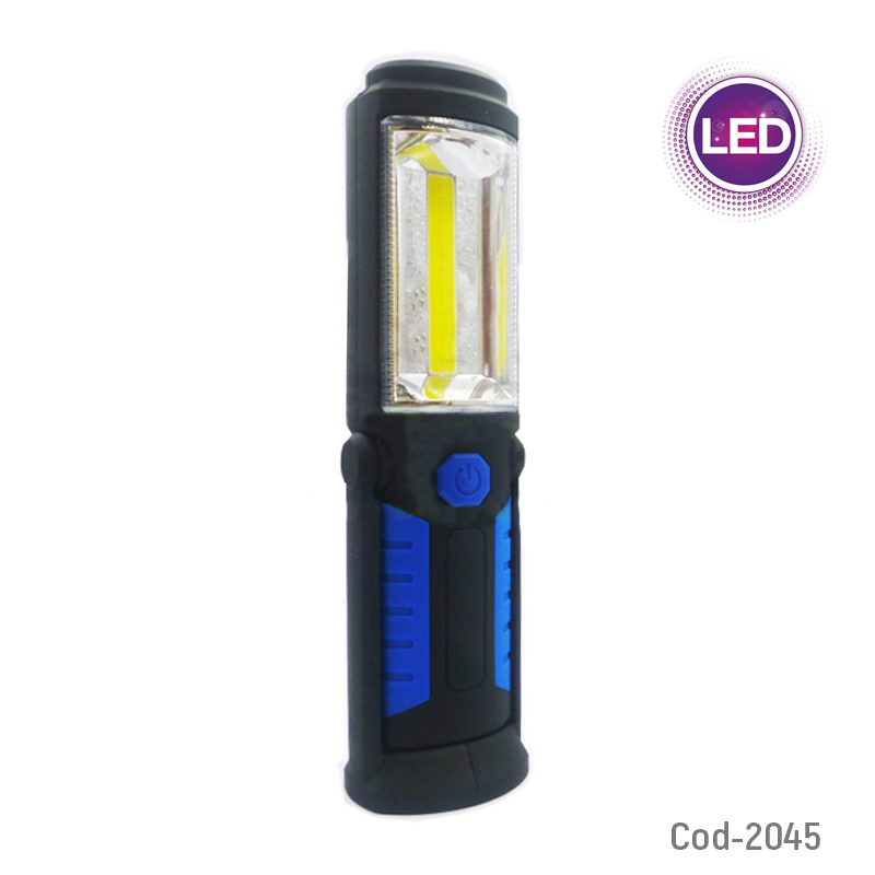 Kolm | Linterna 1 LED + 1 COB LED, Con Iman, Manilla Y Rotacion