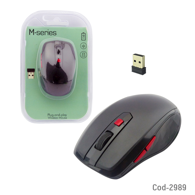 Kolm | Mouse Inalambrico Con Selector De DPI Y 5 Botones