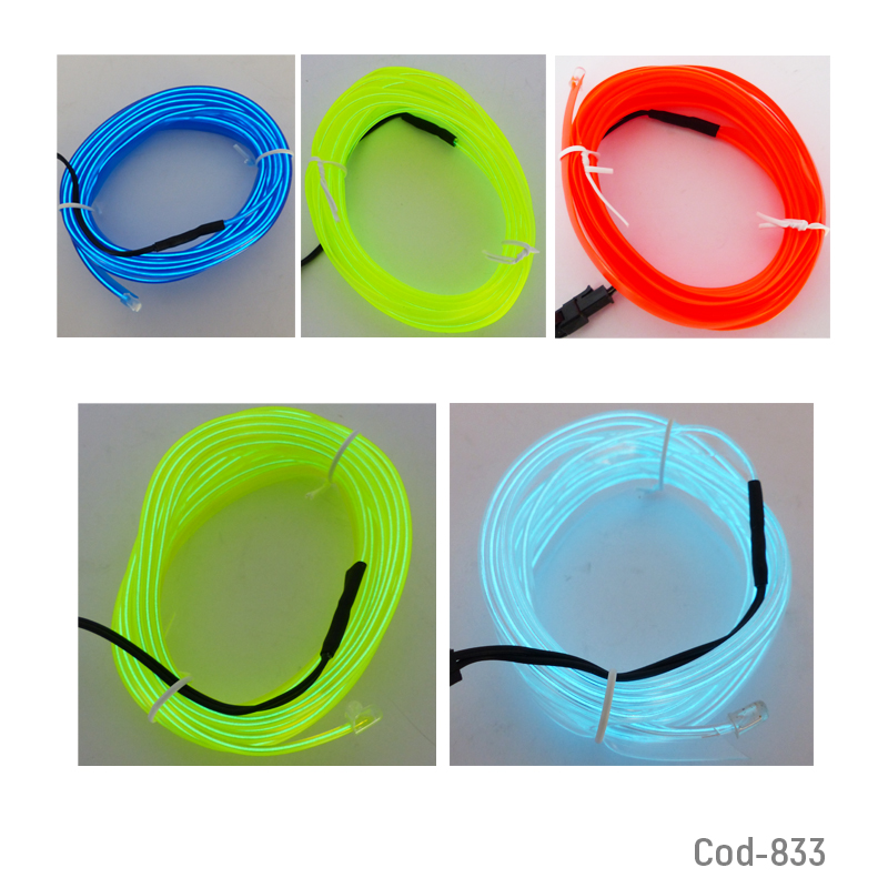 Kolm | Luz Hilo De Neon, 12 Volt, 3 Metros, Para Interior De Auto ...