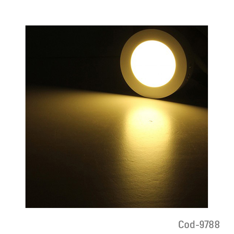 Kolm | Foco LED Panel Luz Calida Sobrepuesto 6W